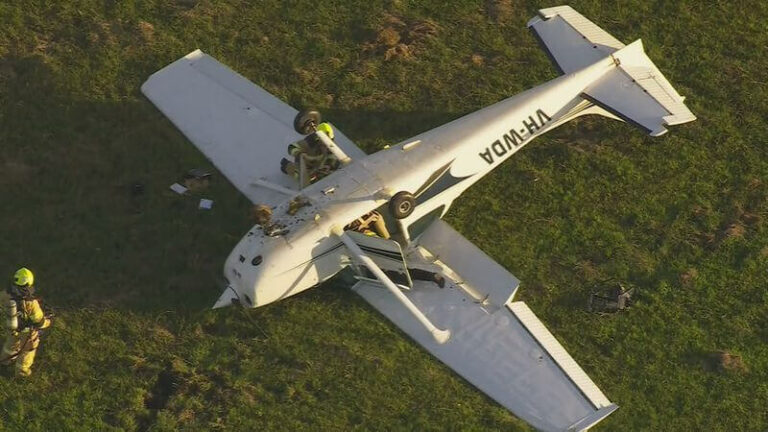 Cessna 172 Skyhawk Light Plane Crash Near Essendon Airport, Melbourne