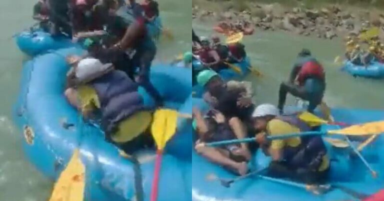 River Rafting: Tourists Had A Violent Fight During Rafting In Rishikesh