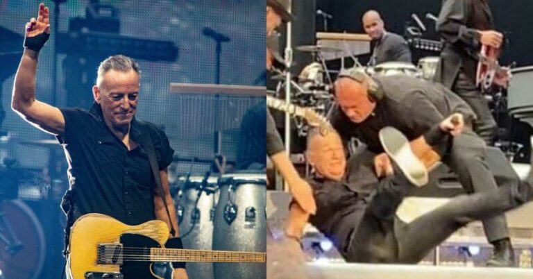 Watch: Bruce Springsteen Falls On Stage While Performing In Amsterdam ...