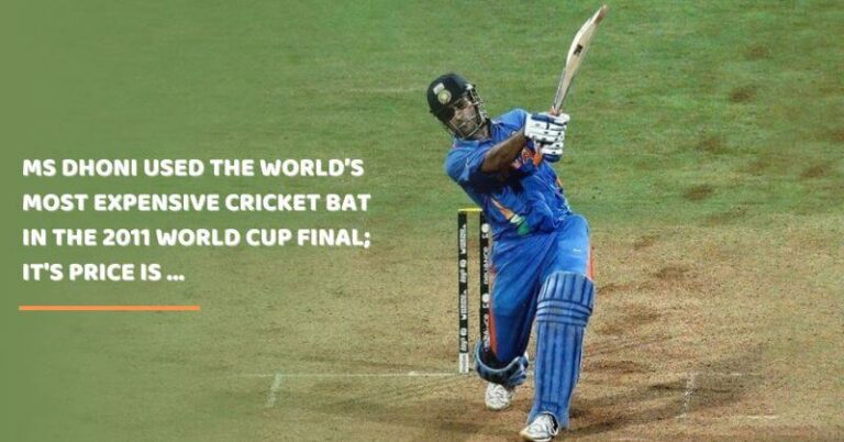 MS Dhoni Played With The World's Most Expensive Bat In 2011 World Cup ...