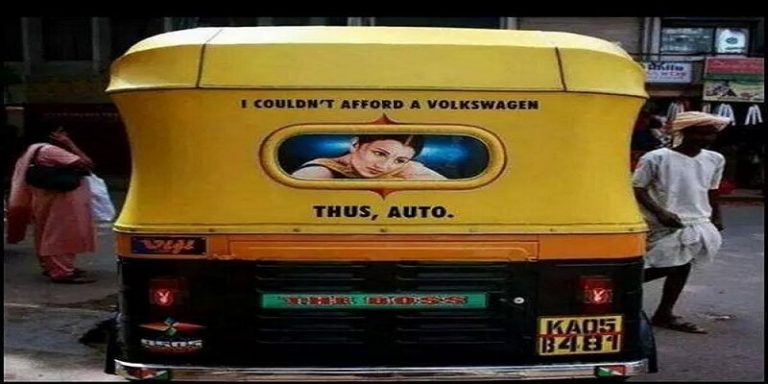 9 Hilarious Lines On Indian Auto Rickshaws backside full of humour