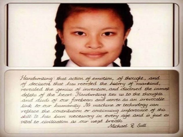 Girl From Nepal Has The Most Beautiful Handwriting In The World