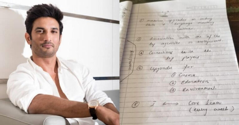 Sushant Singh Rajput's Diary Found; Reveals His Future Plans And Many ...