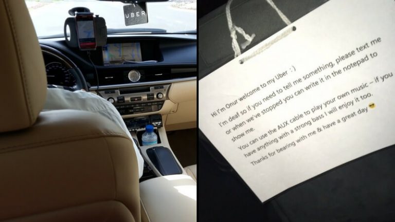 This Deaf Uber Driver’s Heartwarming Gesture For Passengers Is The Best ...