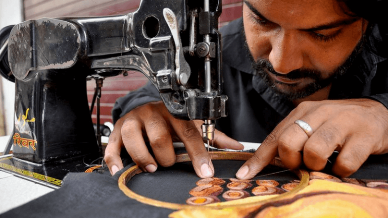 Meet Arun Bajaj 'Needle Man' The World's Only Sewing Machine Artist